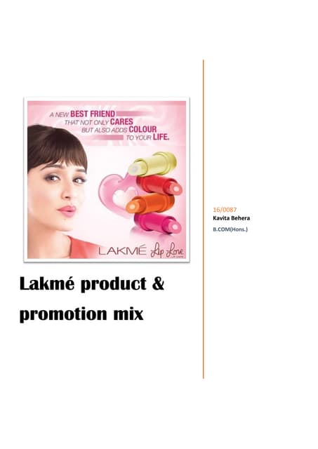 Lakme brand | PPTX | Skin Care | Beauty