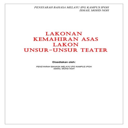 UNSUR - UNSUR TEATER | DOC