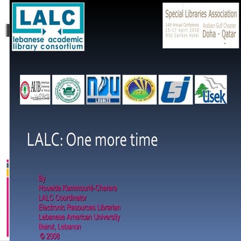 LALC: One more time | PPT | College Education | Education