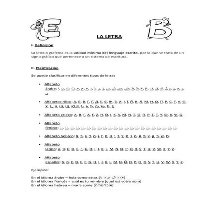 La letra practica | PDF