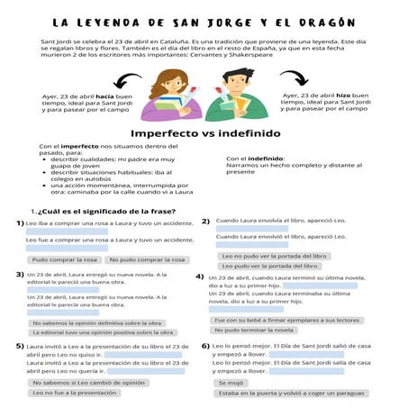 La leyenda de san jorge y el dragón pasados.pdf