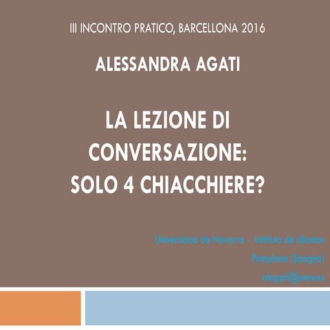 La lezione di conversazione solo 4 chiacchere.pdf