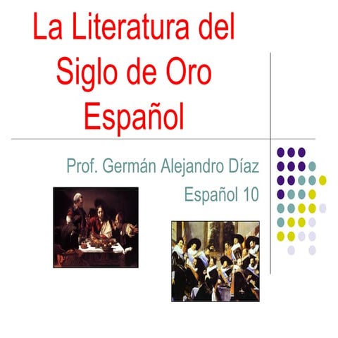 La literatura del siglo de oro español | PDF