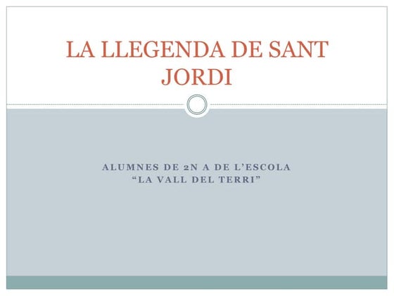 Llegenda de sant jordí | PDF