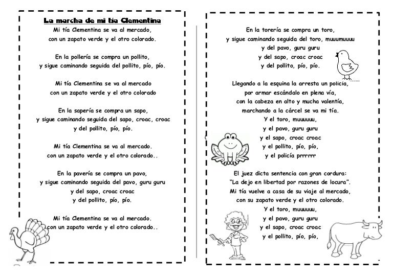 "La marcha de mi tía Clementina" -1er y 2do grado de primaria
