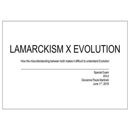 Diferenças entre Lamarckism e Evolution.pdf