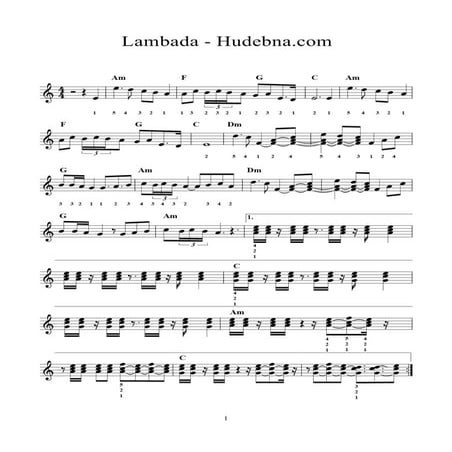 Lambada - accordion sheets | PDF