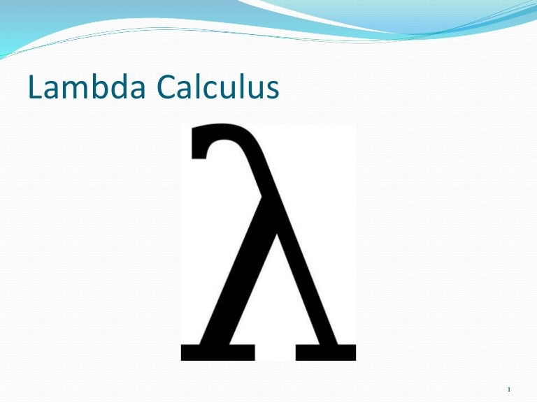 Lambda Calculus