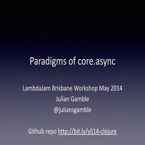 Applying The Paradigms Of Coreasync In Clojure And Clojurescript Ppt