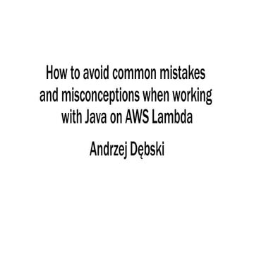 JDD2022: How to avoid common mistakes and misconceptions when working ...