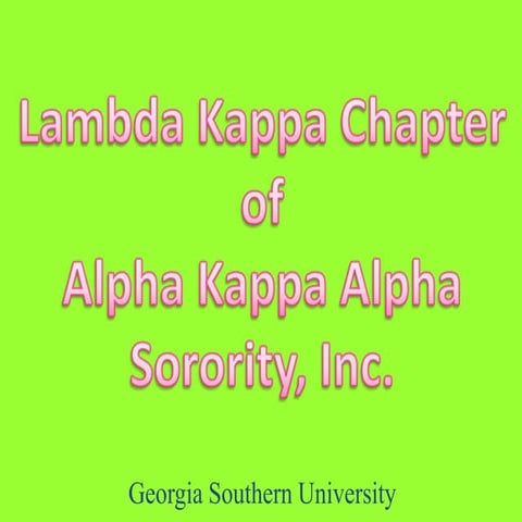SERC- Lambda Kappa Chapter Presentation | PPT