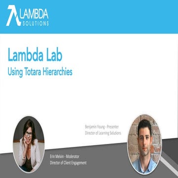 Totara Learn - Hierarchies Explained | PPT