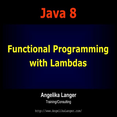 Programming With Lambda Expressions In Java Ppt 0278