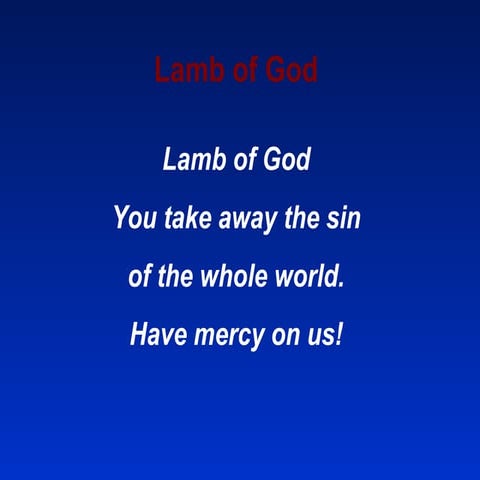 Lambof God | PPT