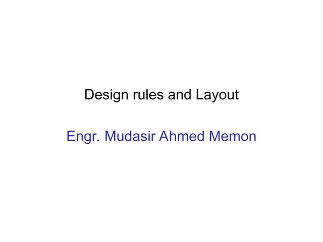 Lambda design rule | DOCX | 3-D Graphics | Computer Software and ...
