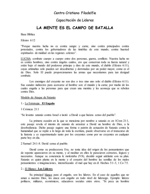 Spiritual warfare-Degrandis | PPT