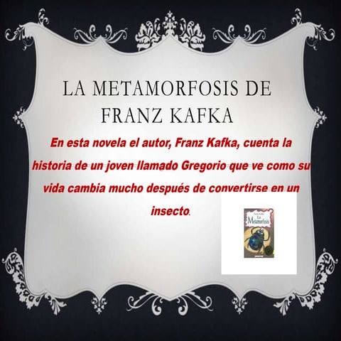 La metamorfosis de franz kafka | PPTX