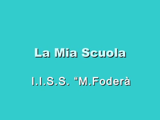 La mia scuola alberto fragapane | PPT