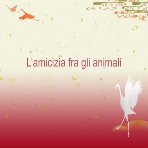 L'amicizia fra gli animali | PPT
