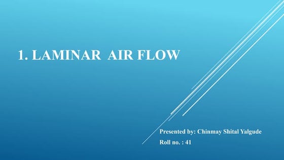 Step by Step Laminar Air Flow Understand the Benefits | PDF