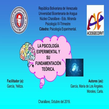 La Psicología Experimental y su Fundamentación Teórica. | PPTX