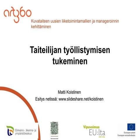 Lamk luento taiteilijan toimeentulosta | PPT