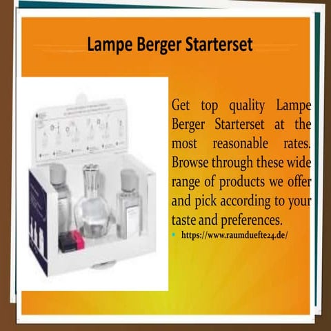Lampe Berger Starterset | PPTX