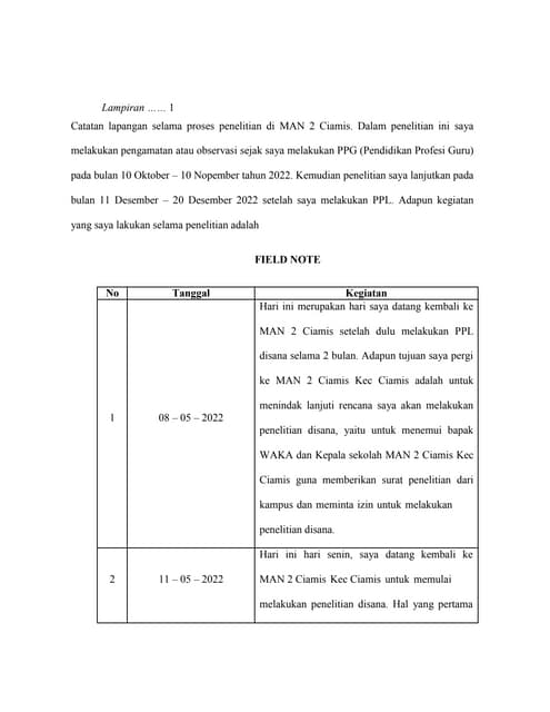 Logbook Kampus Mengajar Angkatan 2, Program Kamppus Mengajar | PDF