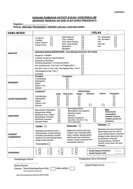 Borang rumusan segak_dan_bmi_a_ | PDF