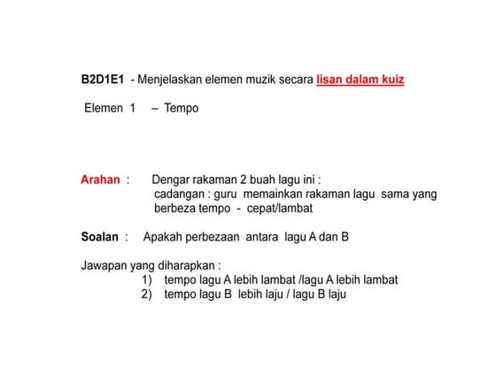 Contoh Instrumen Mendengar Dan Bertutur | DOCX
