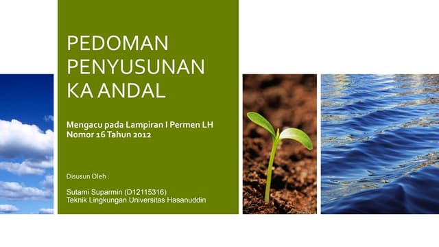 Lampiran I PerMen LH No 16 Tahun 2012 Pedoman Penyusunan Kerangka Acuan ...