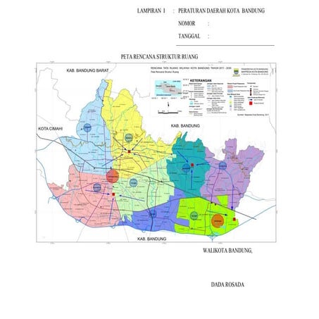 Lampiran raperda rtrw kota bandung (18.04.11) | PDF