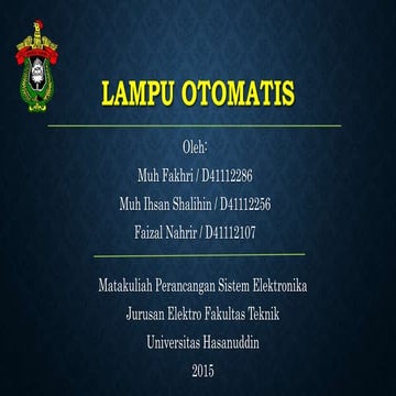 Lampu otomatis | PPTX