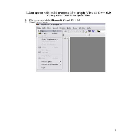 Lam quen lap trinh c++ trong moi truong vc6 | PDF