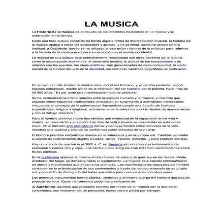 Historia de la musica | PPTX