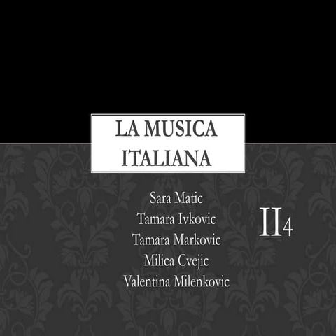 La musica italiana | PPTX