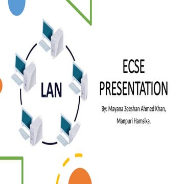 Ppt of LAN.the ppt has an outstanding performance in which u can study ...