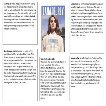 Lana del rey evaluation | PPT