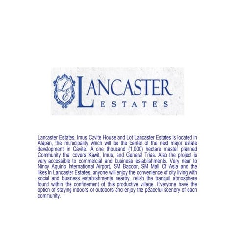 Lancaster | PPS