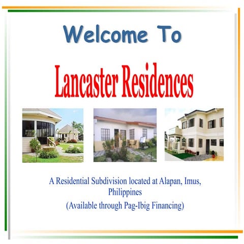 Lancaster Residences | PPT