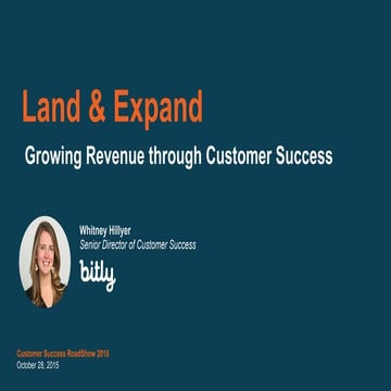 Land & Expand - Growing Revenue through Customer Success | PDF