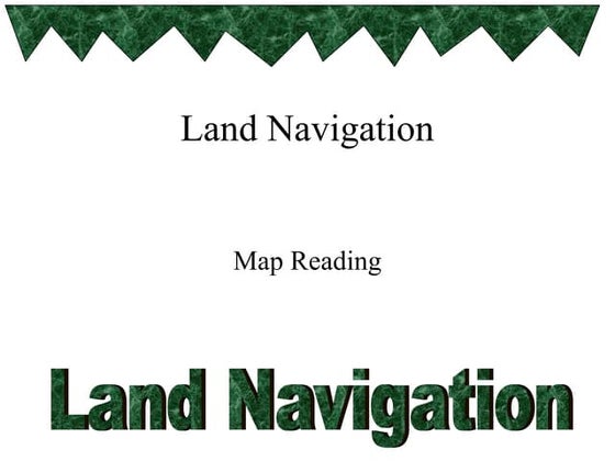 Basic map reading | PPTX | Maps & Navigation