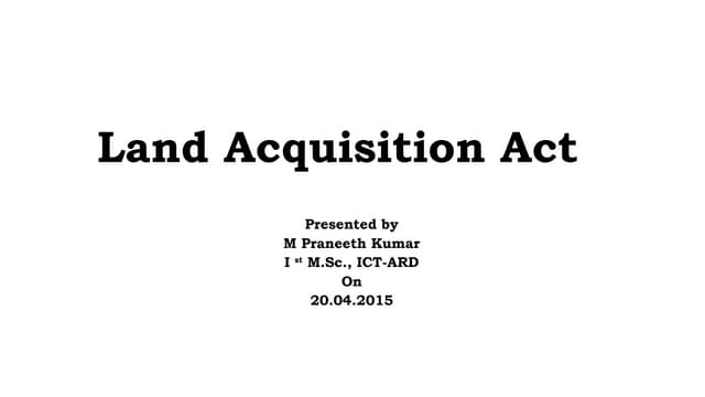 Master plan and land use | PDF