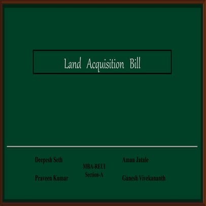 Land Acquisition Flow Chart