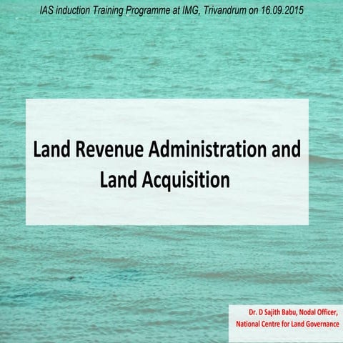 Land administration part ii | PPT