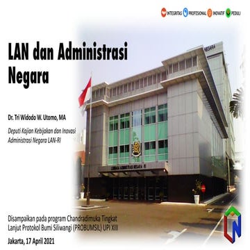 LAN dan Administrasi Negara | PDF