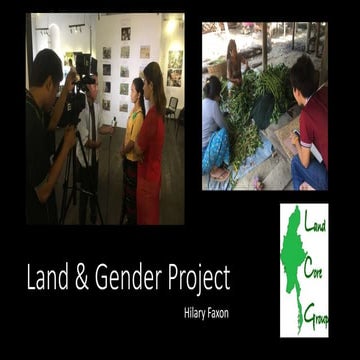 Land and Gender Project | PPT