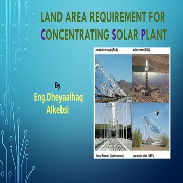 land area requirement for CSP with some project.pptx