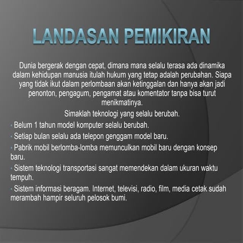 Landasan pemikiran | PPTX