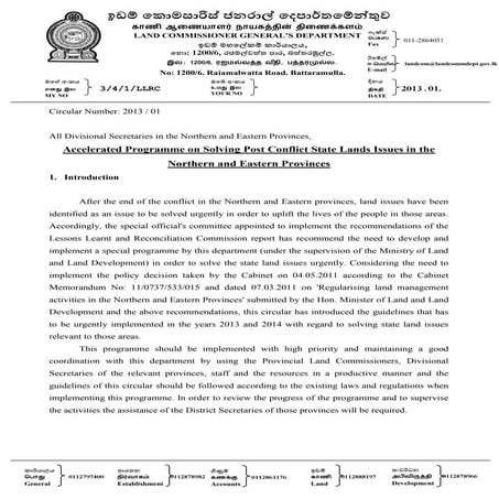 Land circular english | PDF